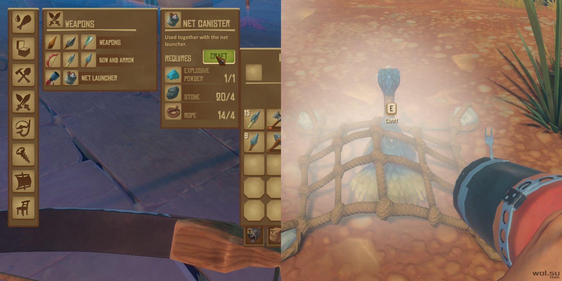 Взрывчатый порошок в Raft: как сделать